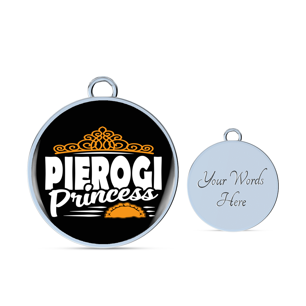 Pierogi Princess With Black Circle Charm Bangle – My Polish Heritage